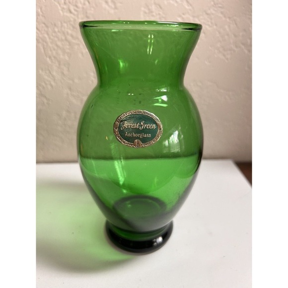 Anchor Hocking | Accents | Vintage Anchor Hocking 6 2 Forest Green Vase ...